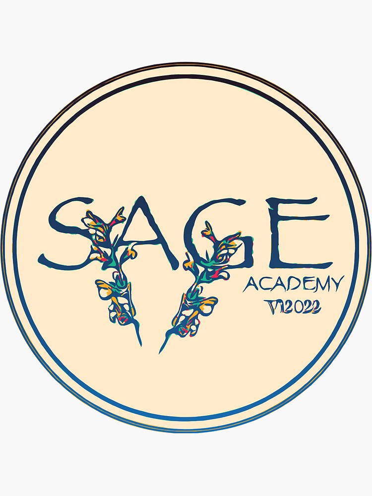 "Sage Academy Logo 2022 Vi 01" Sticker for Sale by Sage-Academy | Redbubble