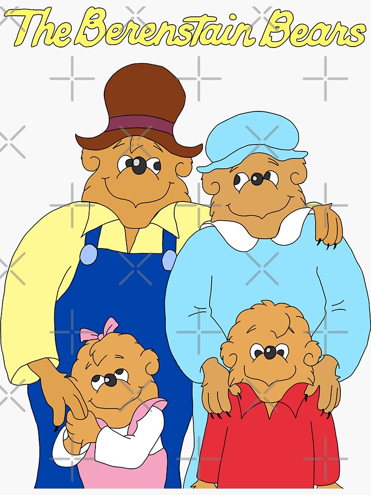"The Berenstain Bears" Sticker for Sale by artofbridget | Redbubble