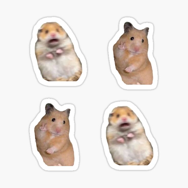 "Peace Sign and Screaming Hamster Pack" Sticker for Sale by redakhatib ...