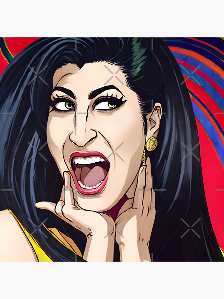 "Colorful Girl - Screaming comic style" Sticker for Sale by ElLocoMus ...