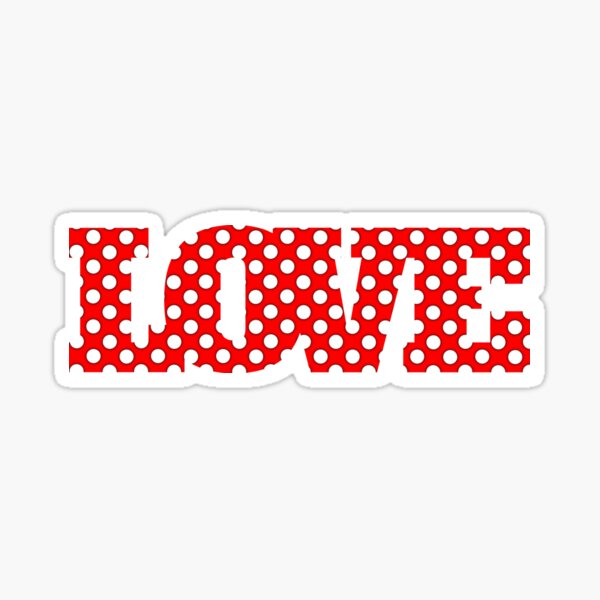 "Classic Polka Dots" Sticker for Sale by GypsyGarou | Redbubble