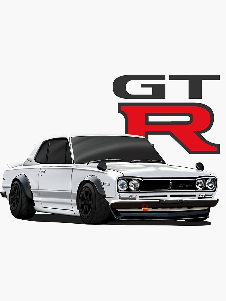 "Nissan Skyline 2000 GTR" Sticker for Sale by Sprehaha | Redbubble
