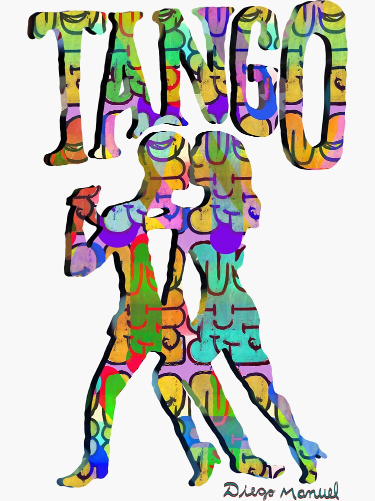 "Tango" Sticker for Sale by diegomanuel | Redbubble