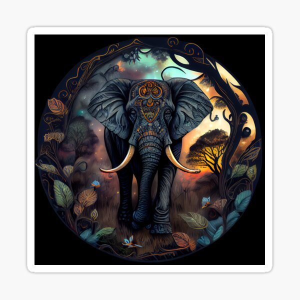 "Spirit animal : Elephant" Sticker for Sale by CEVmemories | Redbubble