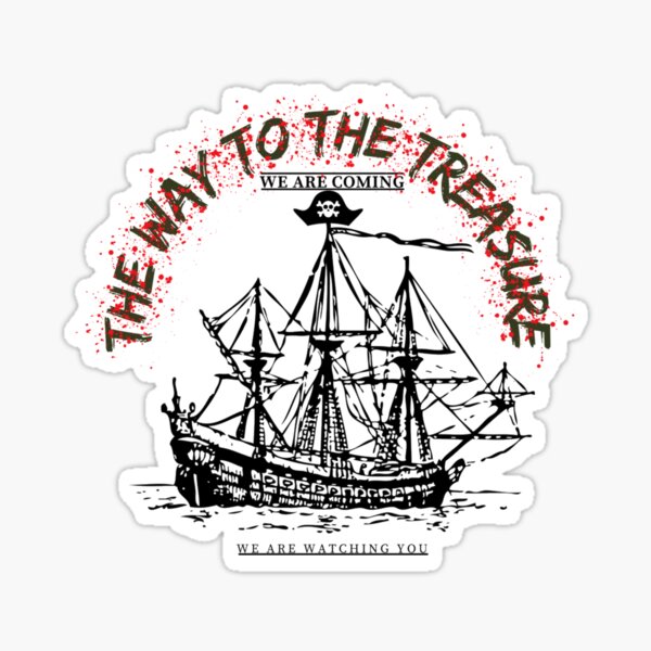"pirate treasure" Sticker for Sale by BNLservices | Redbubble