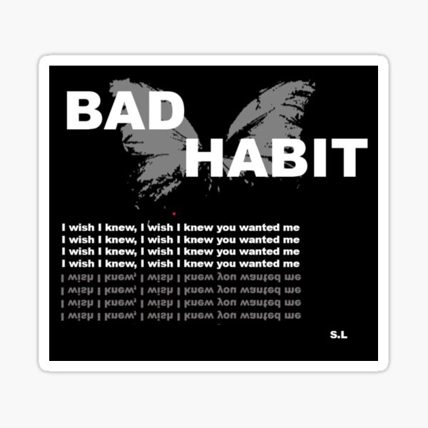 "bathroom habit" Sticker for Sale by Isxbxllx | Redbubble
