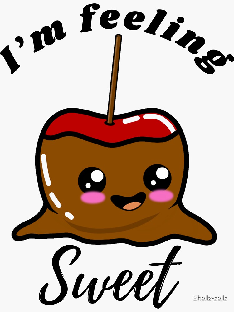 "Feeling Sweet" Sticker for Sale by Shellz-sells | Redbubble