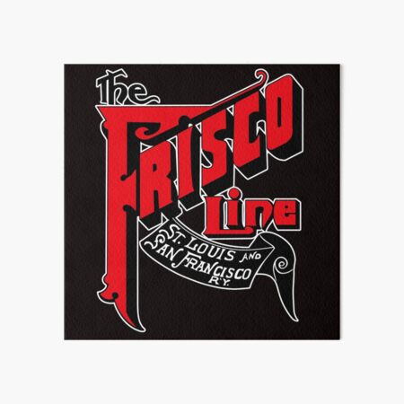 "Vintage the Frisco Line - Scripty Version Railway - Train Logo v2" Art ...