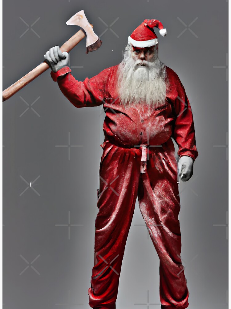 "Bad Santa Poster, Evil Father Christmas" Sticker for Sale by ...