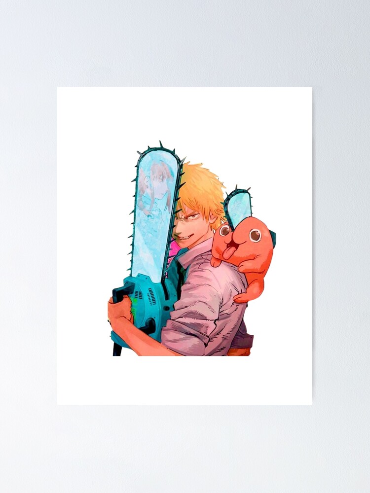 "Chainsaw man denji x pochita" Poster for Sale by Sbgh | Redbubble