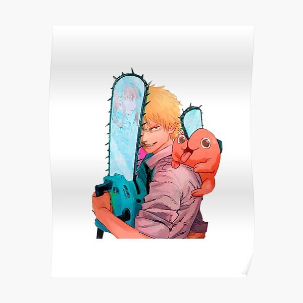 "Chainsaw man denji x pochita" Poster for Sale by Sbgh | Redbubble