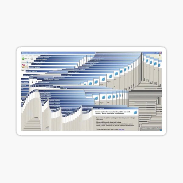"Fun with Internet Explorer " Sticker for Sale by onjai | Redbubble