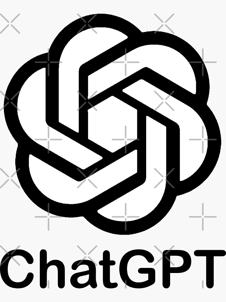 "ChatGPT Logo" Sticker for Sale by haruudu | Redbubble