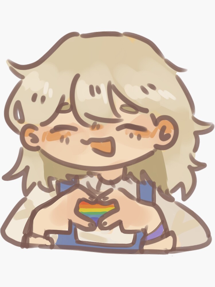 "niki nihachu pride sticker!!" Sticker for Sale by 1mirabell1 | Redbubble