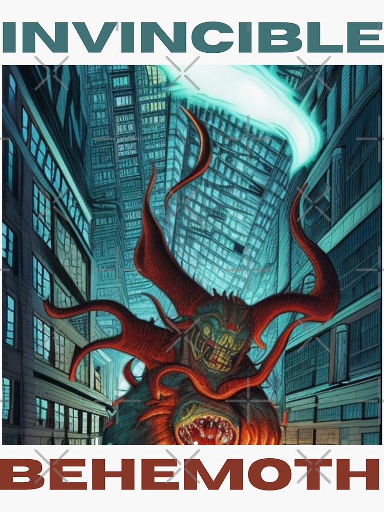 "Invincible Behemoth" Sticker for Sale by NitroStreetwear | Redbubble