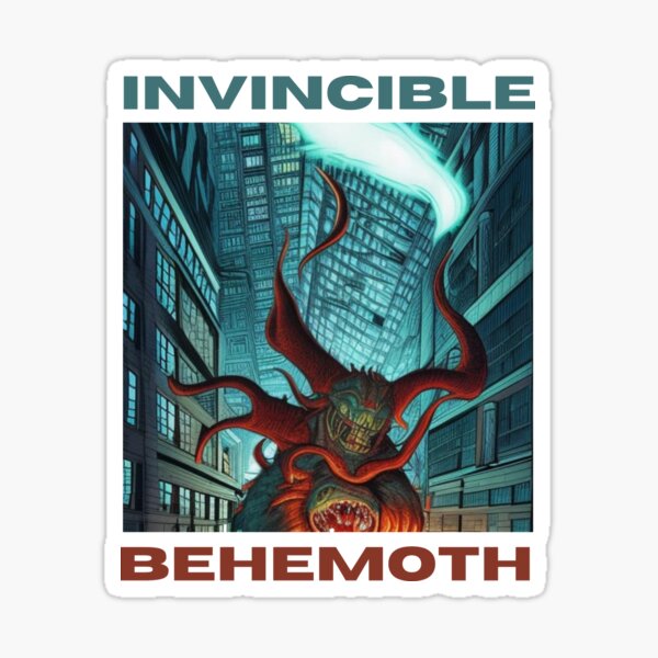 "Invincible Behemoth" Sticker for Sale by NitroStreetwear | Redbubble