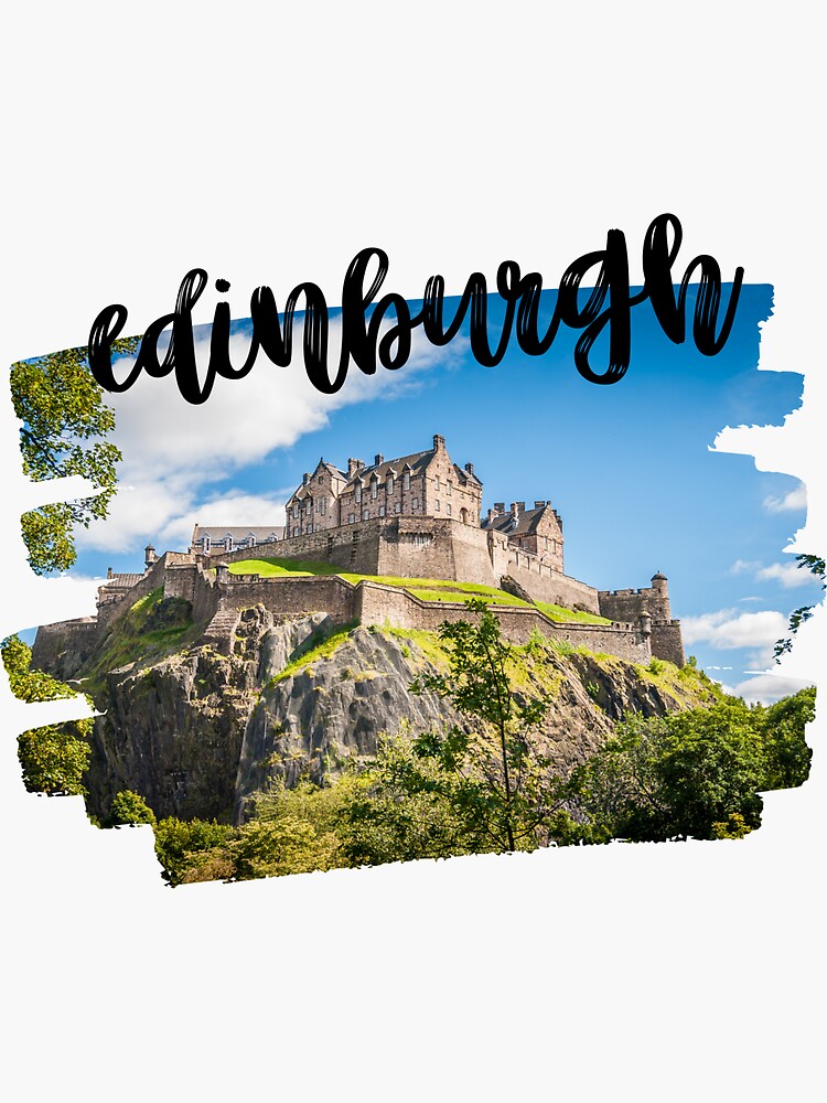 "Edinburgh Scotland castle" Sticker for Sale by travelforest | Redbubble