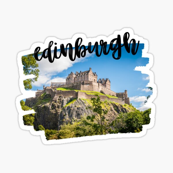 "Edinburgh Scotland castle" Sticker for Sale by travelforest | Redbubble