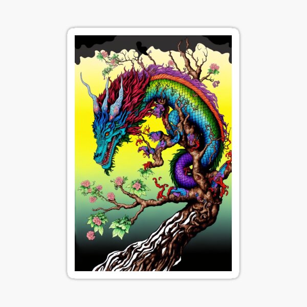"Zodiac Series: Dragon" Sticker for Sale by SurrealDsigns | Redbubble