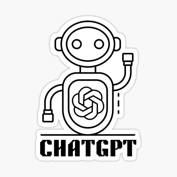 "ChatGPT" Sticker for Sale by sweary12 | Redbubble