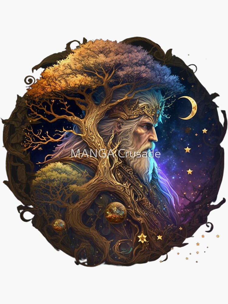 "Celestial Odin, Tree of life" Sticker for Sale by Joshieboy1992 ...