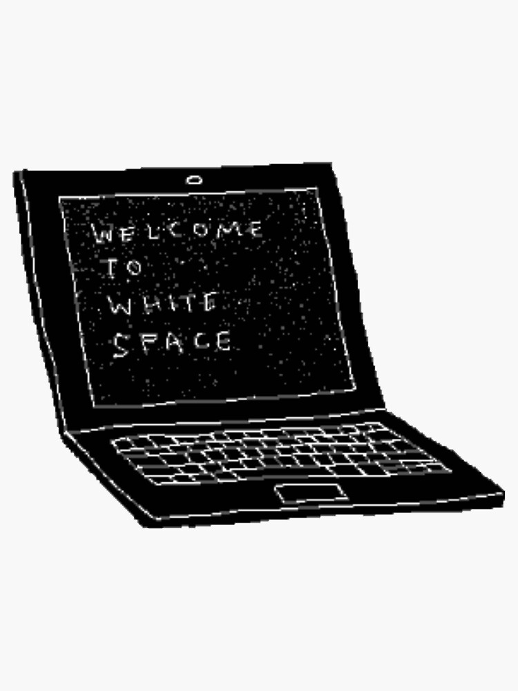 "Omori “Welcome To White Space” Laptop" Sticker for Sale by ...