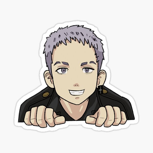 "Takashi Mitsuya Tokyo Revenger Anime Peeker Sticker" Sticker for Sale ...