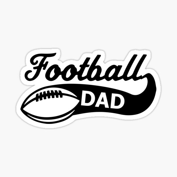 "One Football Dad" Sticker for Sale by TJR-Production | Redbubble