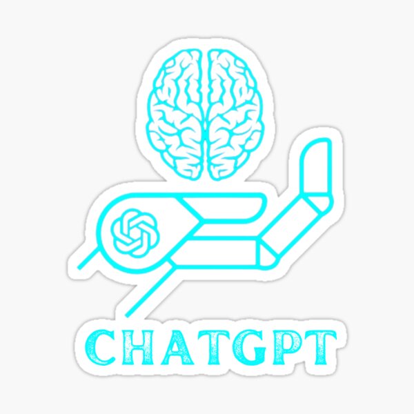 "ChatGPT" Sticker for Sale by sweary12 | Redbubble