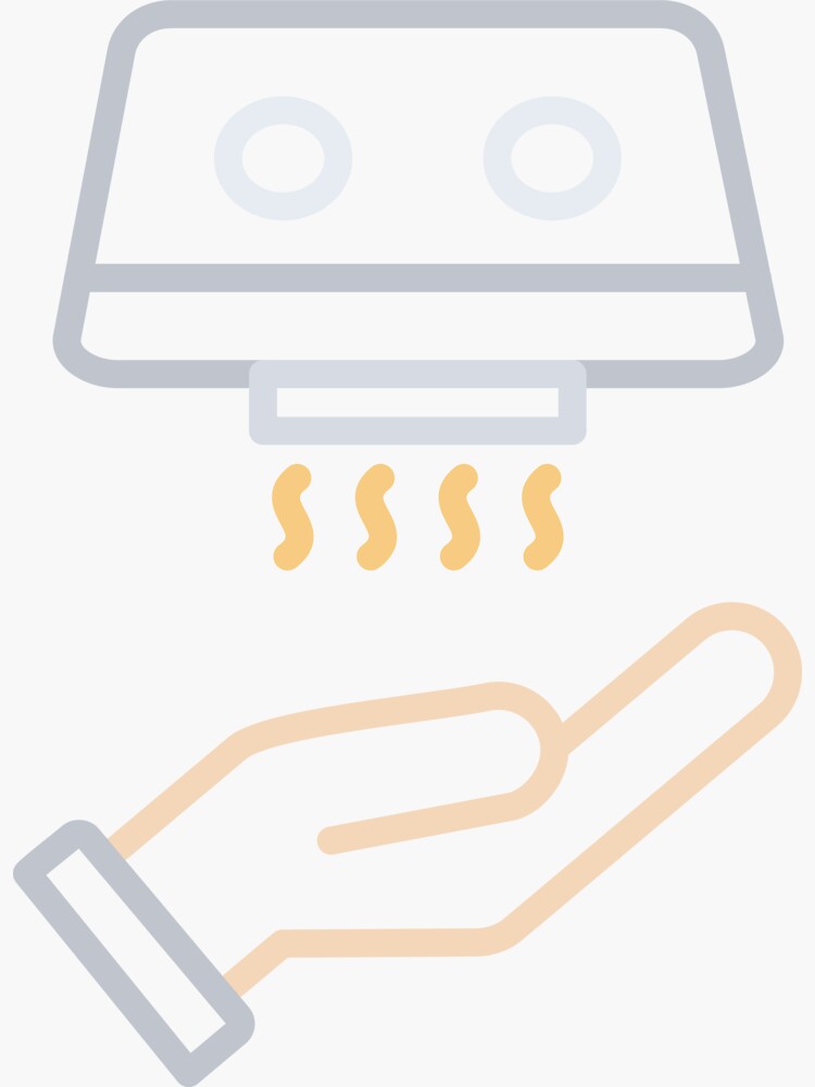 "Cute Simple Hand Dryer" Sticker for Sale by Karisdesignss | Redbubble