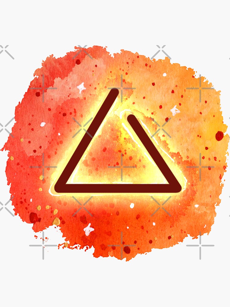 "Igni - witcher sign watercolor" Sticker for Sale by Caessio | Redbubble