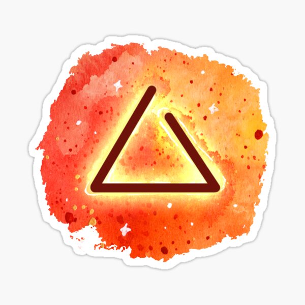 "Igni - witcher sign watercolor" Sticker for Sale by Caessio | Redbubble