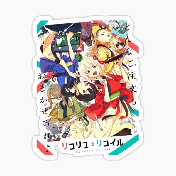 "Anime Lycoris Recoil 2022 " Sticker for Sale by KulumiAtelier | Redbubble