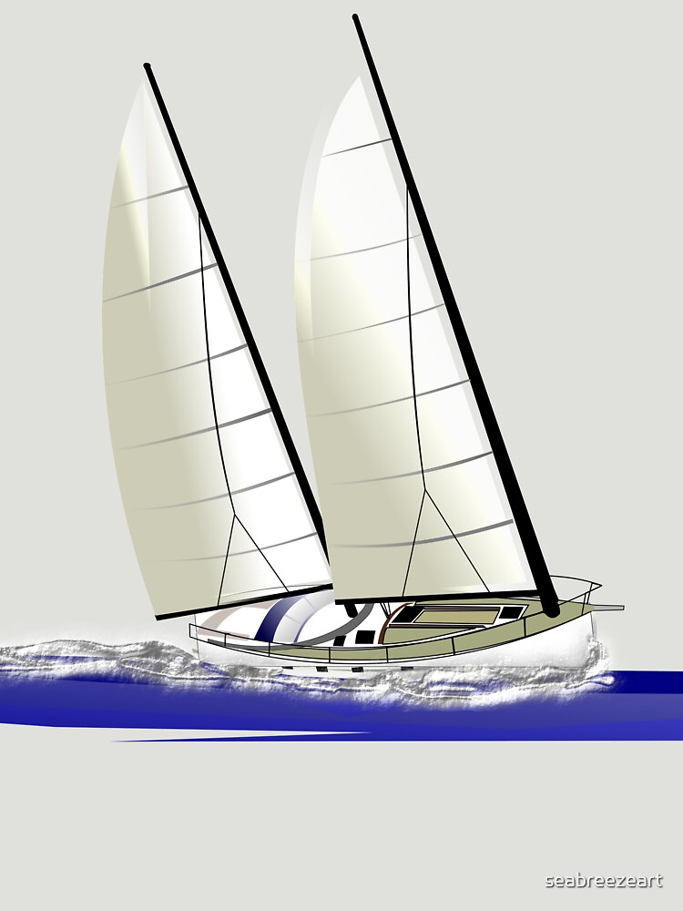 "Sailboat - Freedom 44 Cat Ketch " Essential T-Shirt for Sale by ...