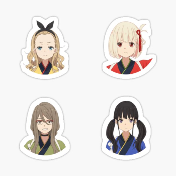 "Lycoris Recoil " Sticker for Sale by KulumiAtelier | Redbubble
