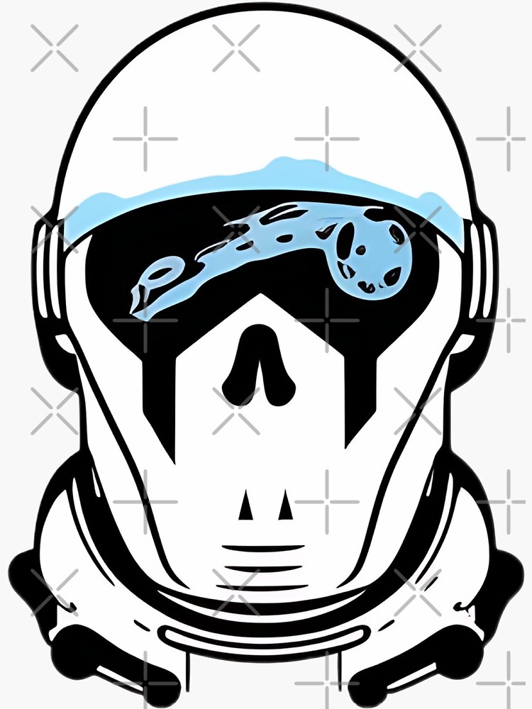 ""Spaceman Comet" Sticker Design " Sticker for Sale by Litheon | Redbubble