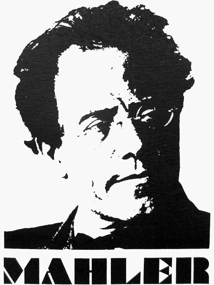 "gustav mahler" Sticker for Sale by MrZEDD | Redbubble