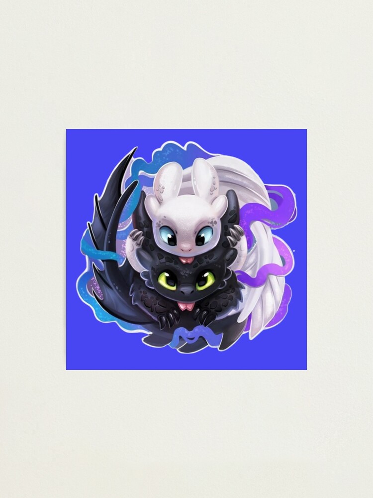 "Baby Toothless - HTTYD - Cute Chibi" Photographic Print for Sale by ...