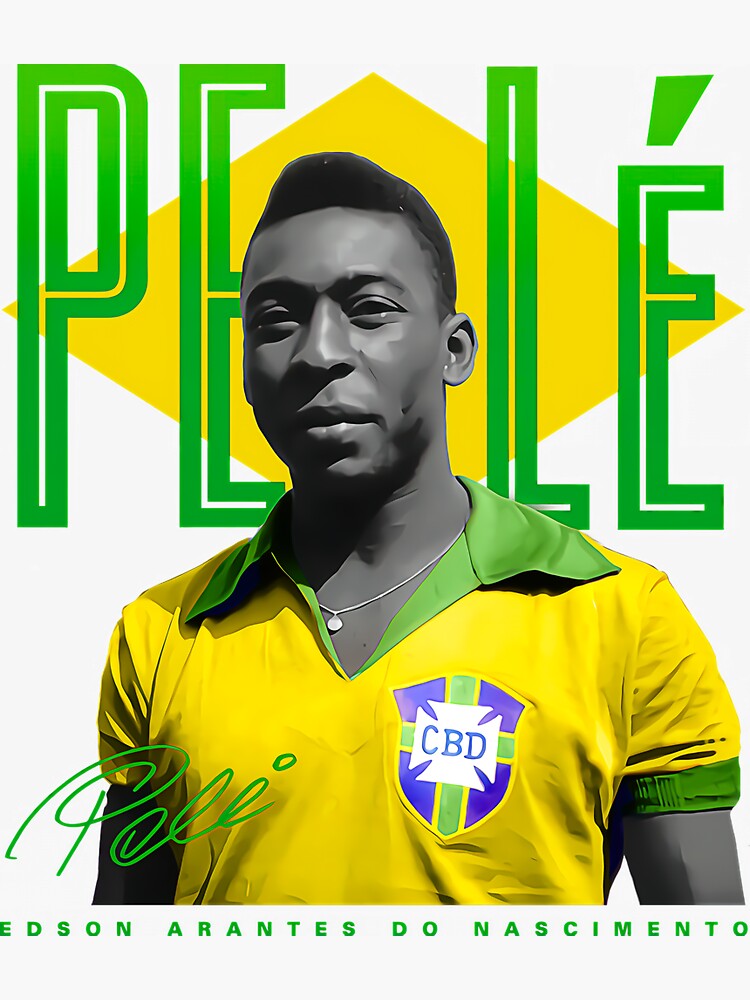 "Rip pele, player football" Sticker for Sale by Doriscloset | Redbubble