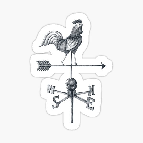 "Wind Vane b" Sticker for Sale by ralfyonline | Redbubble