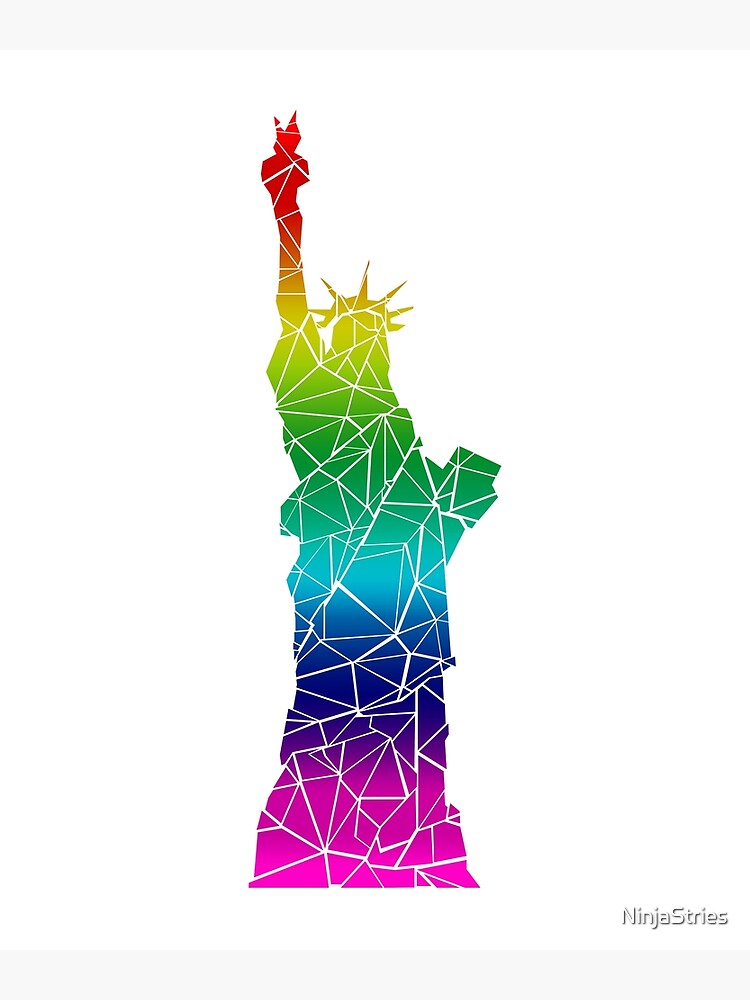 "Rainbow Statue of Liberty - LGBT" Poster for Sale by NinjaStries ...