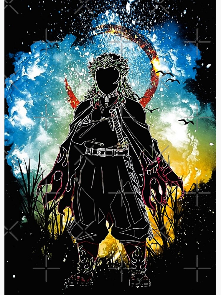 "The Flame Hashira" Sticker for Sale by Anime44K | Redbubble