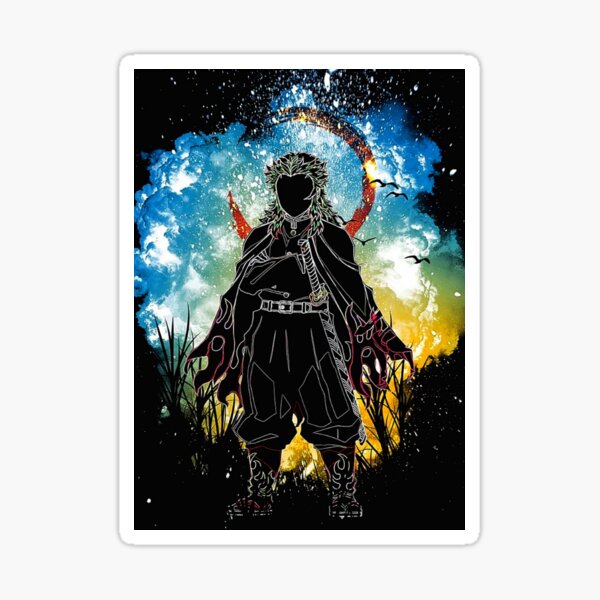 "The Flame Hashira" Sticker for Sale by Anime44K | Redbubble