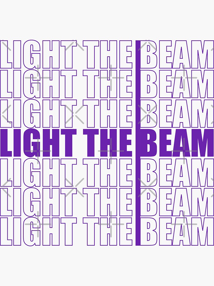 "Light The Beam Sacramento Designs" Sticker for Sale by humanrightshirt ...