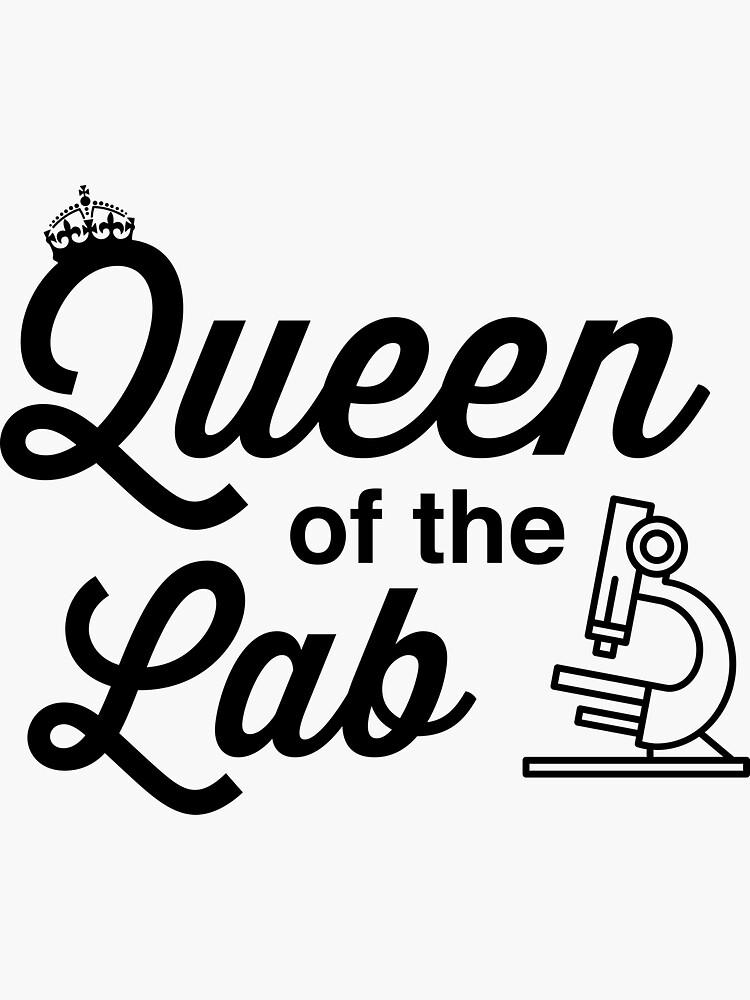 "Queen of the Lab" Sticker for Sale by careers | Redbubble