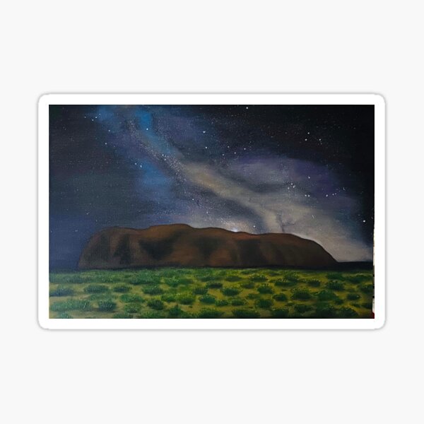 "milky way at Uluru " Sticker for Sale by Sunlover007 | Redbubble
