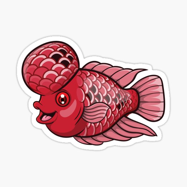 "Flower Horn" Sticker for Sale by Animster | Redbubble