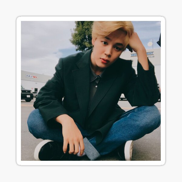 "BTS LA AMAS JIMIN" Sticker for Sale by kikimini | Redbubble