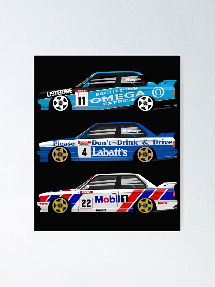 "E30 BTCC LEGENDS " Poster for Sale by OTZIshirts2012 | Redbubble