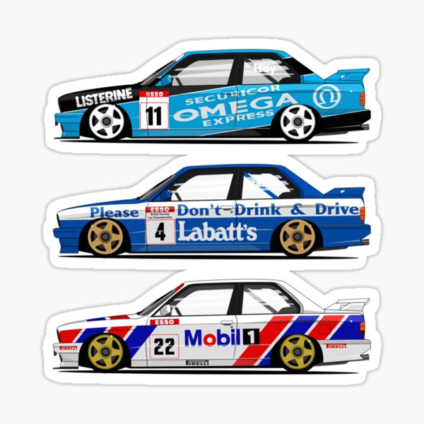 "E30 BTCC LEGENDS " Sticker for Sale by OTZIshirts2012 | Redbubble